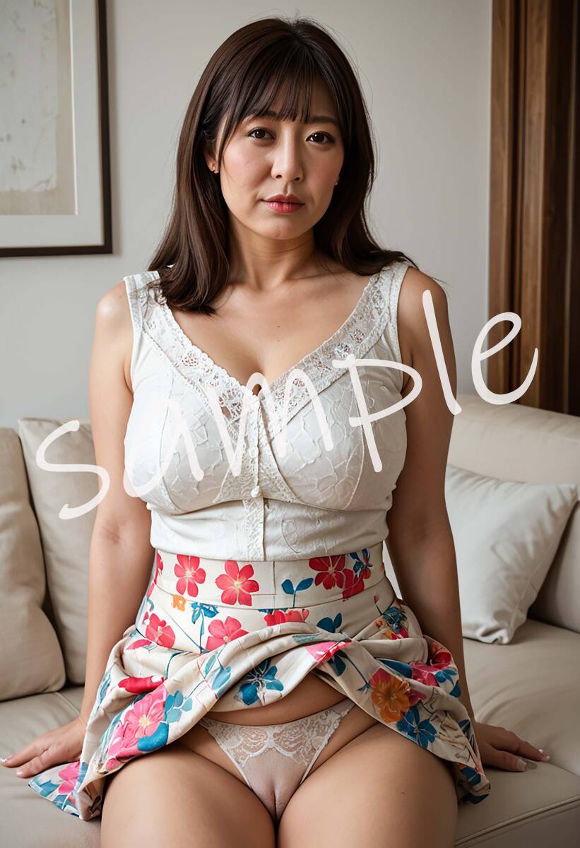 Yahoo!オークション - 【AI/美魔女】A4 高画質 巨乳 人妻 グラビア 熟...