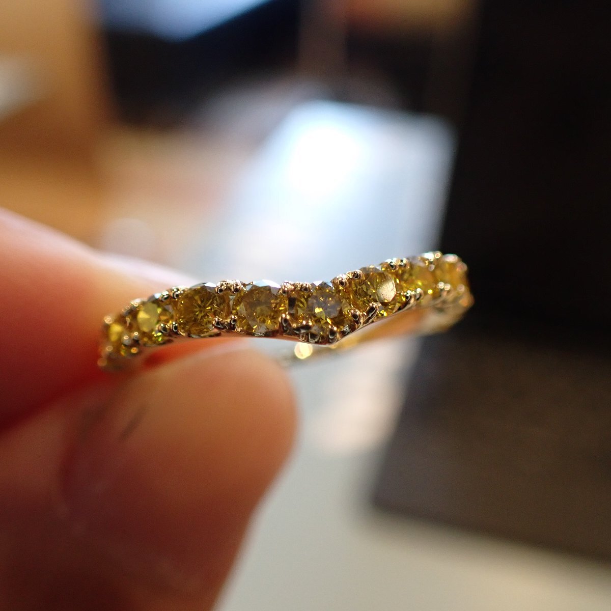 Yahoo!オークション - F3546 ニューグッツ ビビットなナチュラルダイヤ...