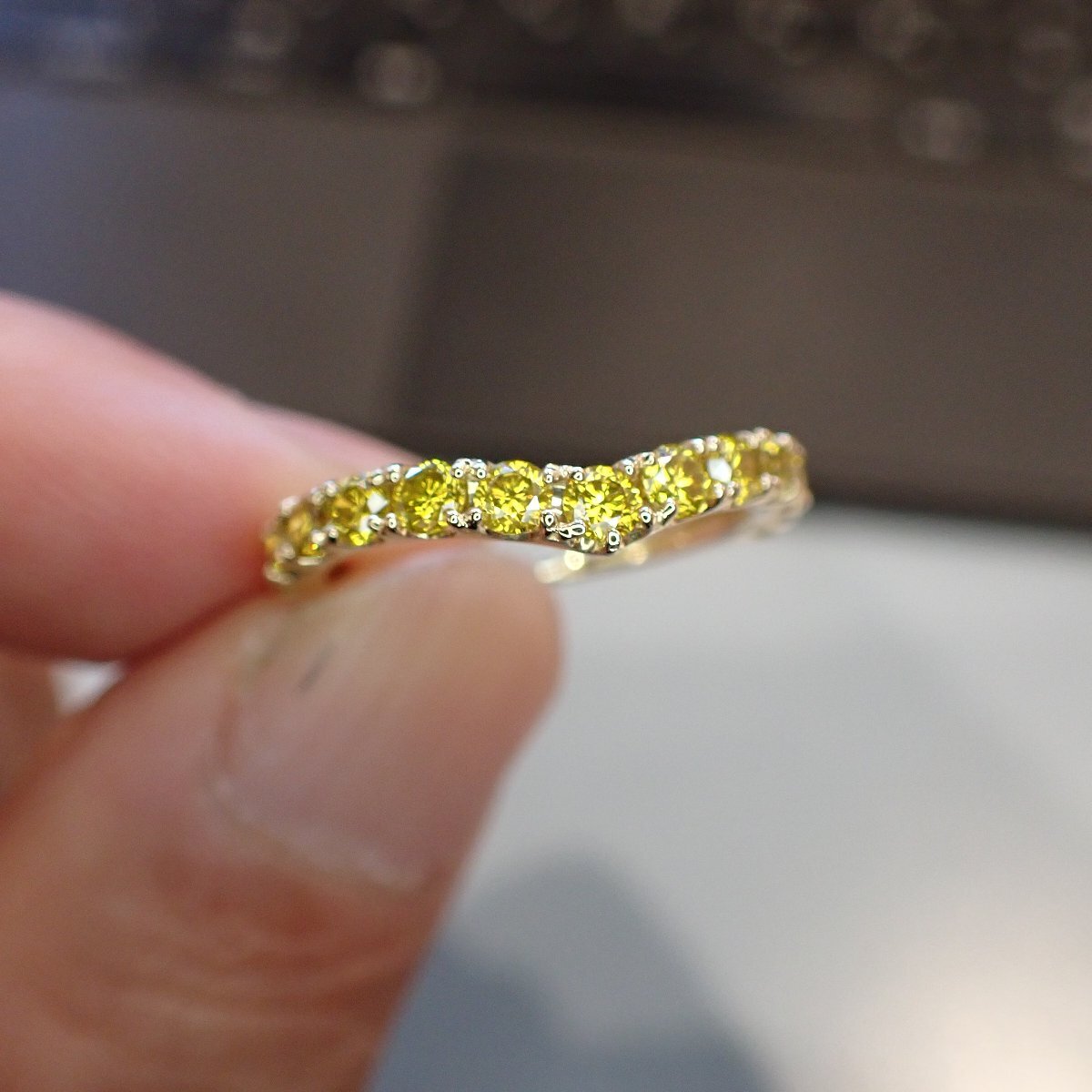 Yahoo!オークション - F3546 ニューグッツ ビビットなナチュラルダイヤ...