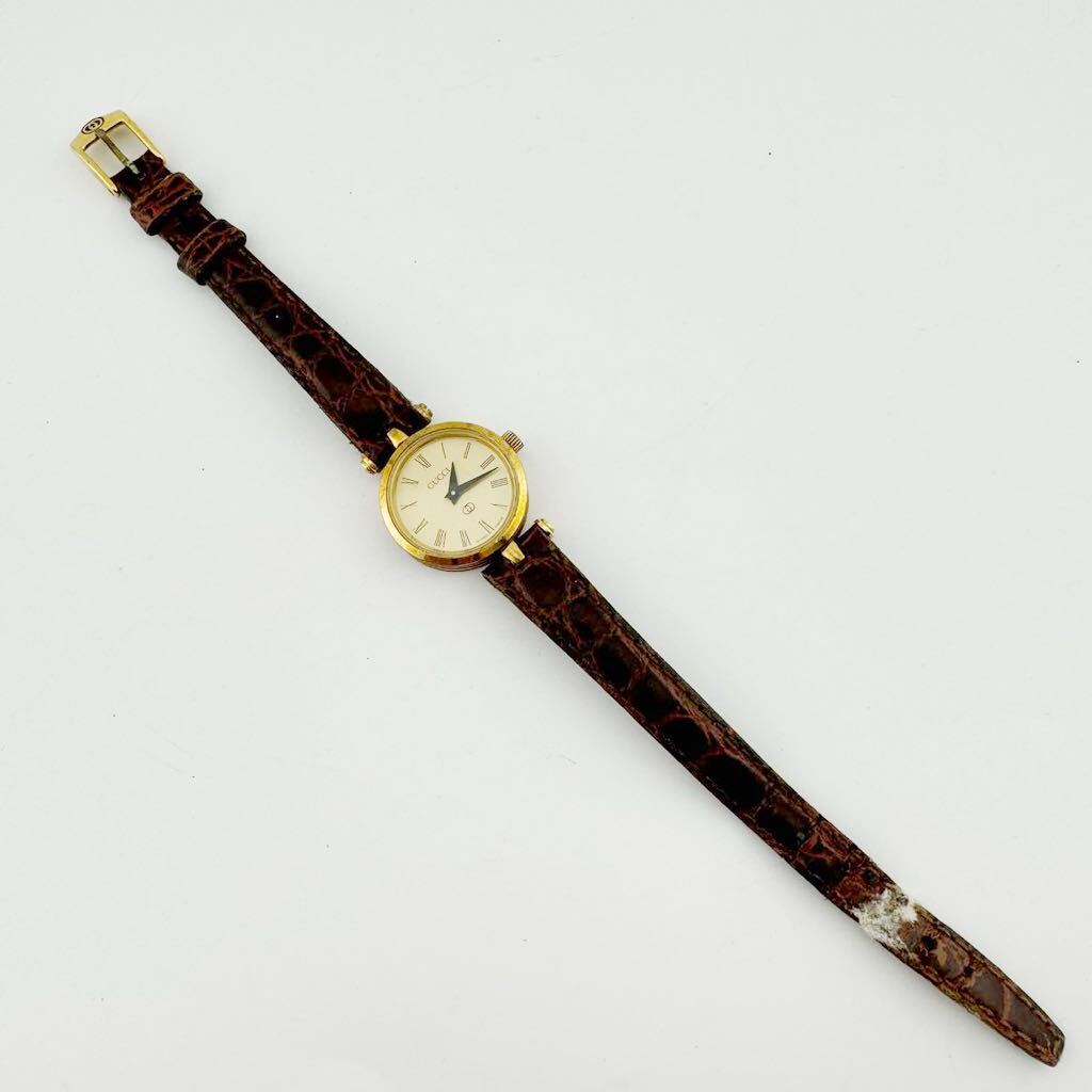 Yahoo!オークション - GUCCI グッチ シェリーライン クォーツ時計 ゴー...