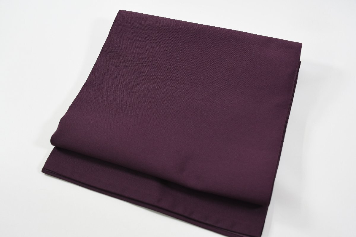 Yahoo!オークション - 袋名古屋帯 無地 紫色 帯丈372cm 着物屋 ne-1144...