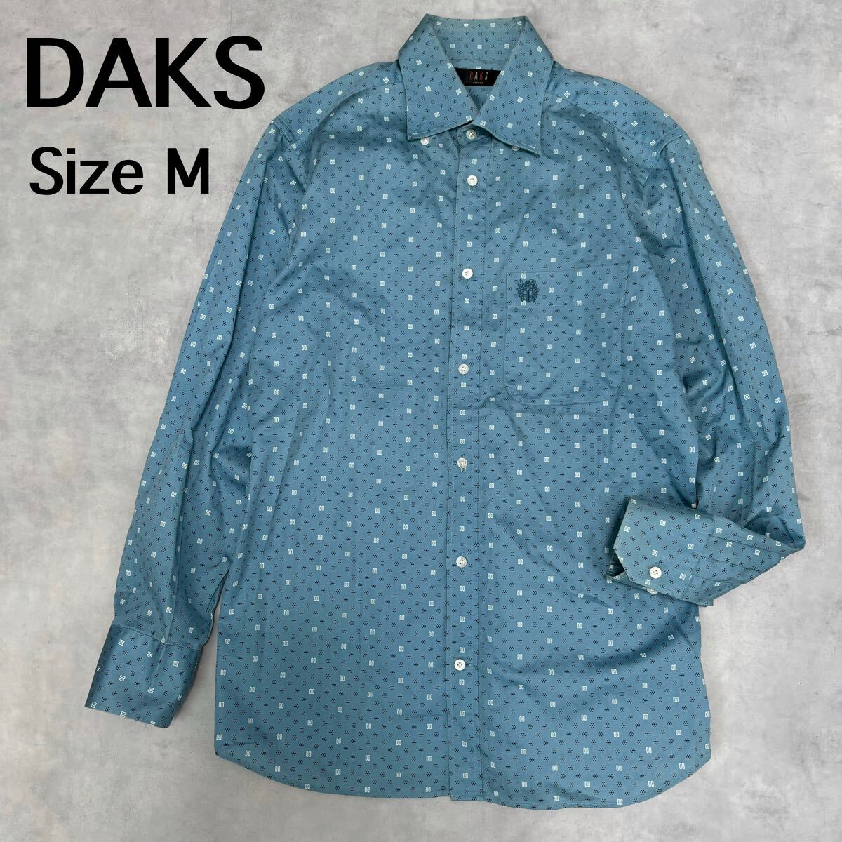 Yahoo!オークション - ダックス DAKS 長袖シャツ シャツ トップス 総柄...