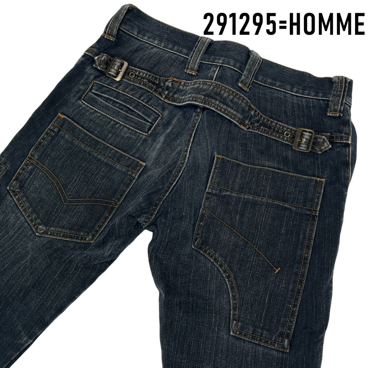 Yahoo!オークション - 291295=HOMME スリムス トレート サイズL (約77c...