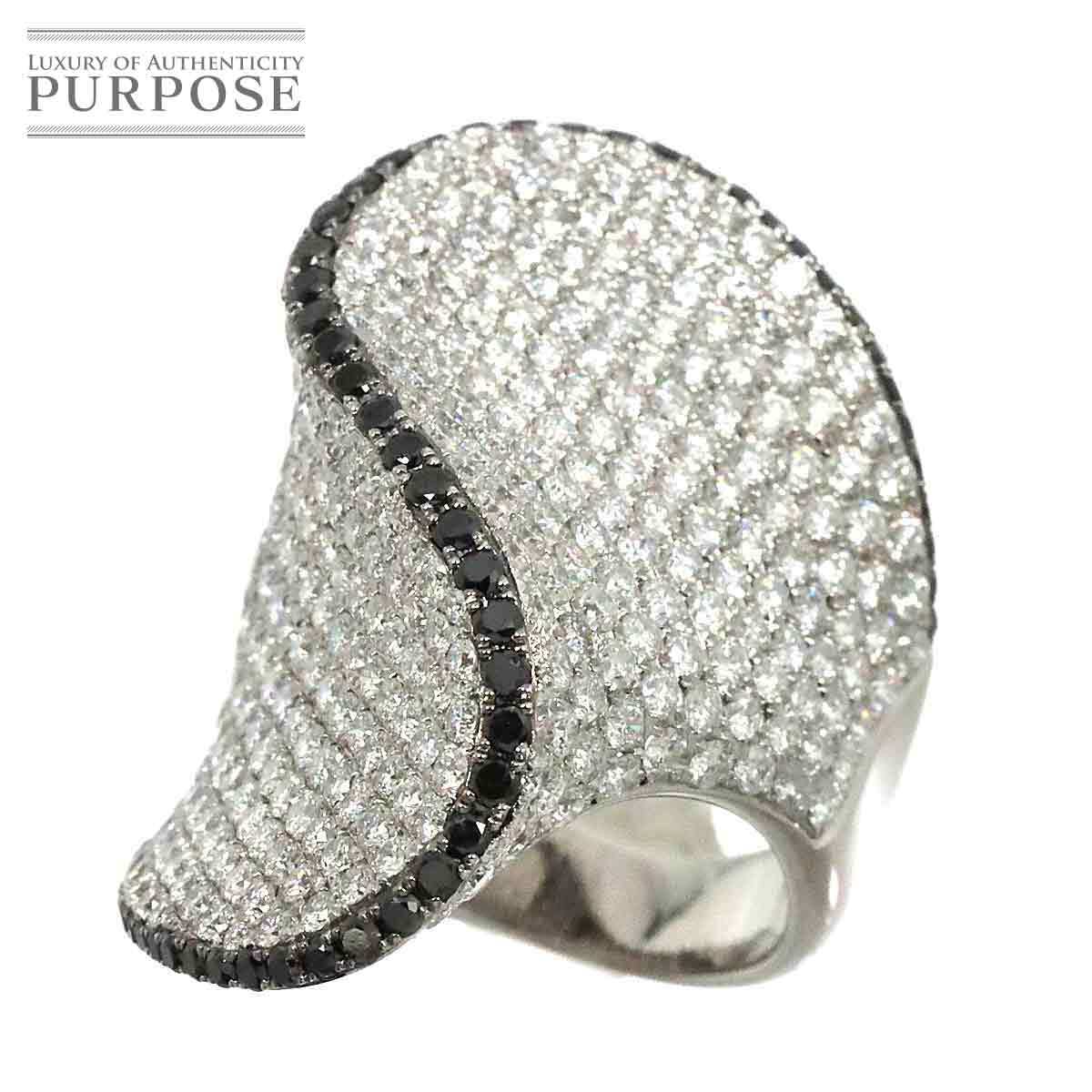 Yahoo!オークション - リング 13号 ダイヤ 4.21ct K18WG ホワイトゴー...