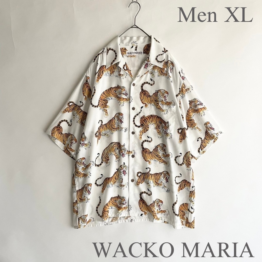 極美品】WACKO MARIA ハワイアンシャツ 虎柄 TIM LEHI 極美品】WACKO MARIA ハワイアンシャツ 虎柄 TIM LEHI