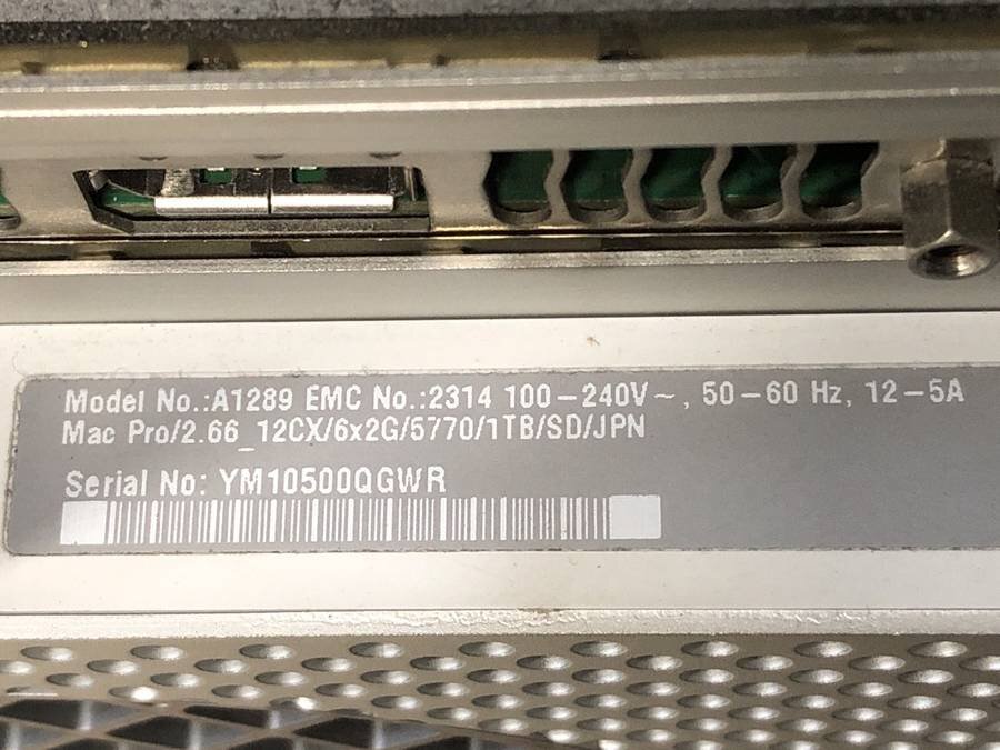 Yahoo!オークション - Apple Mac Pro Mid2010 A1289 2x 6-Core Xeon 2....