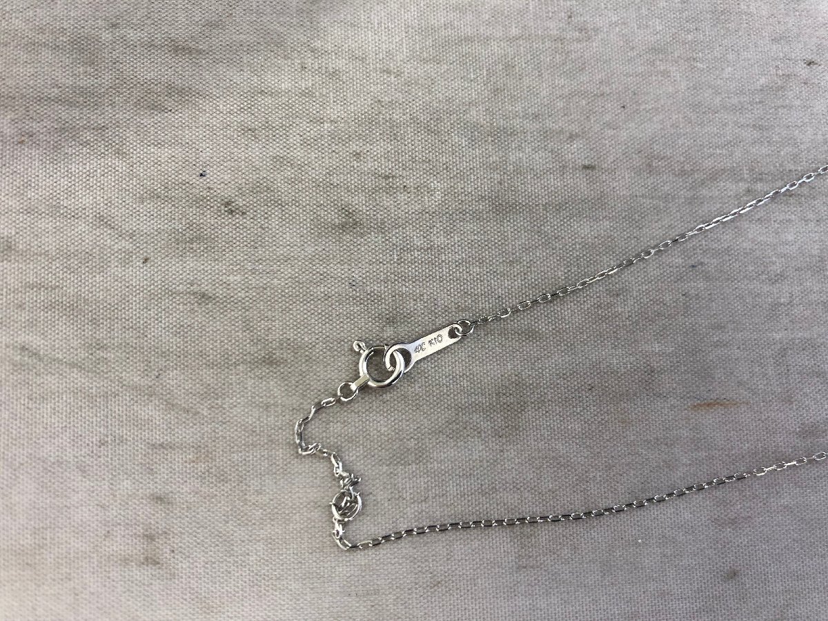 Yahoo!オークション - 【4℃ K10WG馬蹄ネックレス】1．09g 37cm×1mm ...