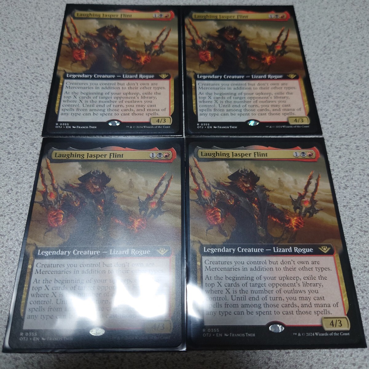 Yahoo!オークション - MTG OTJ 笑う者 ジャスパー・フリント 英語 四枚...