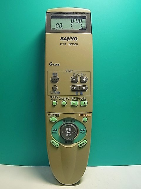 Yahoo!オークション - S152-722 サンヨー SANYO ビデオリモコン B27300...