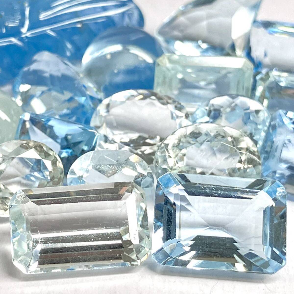 Yahoo!オークション - 天然アクアマリン19点おまとめ75.5ct s ルース ...