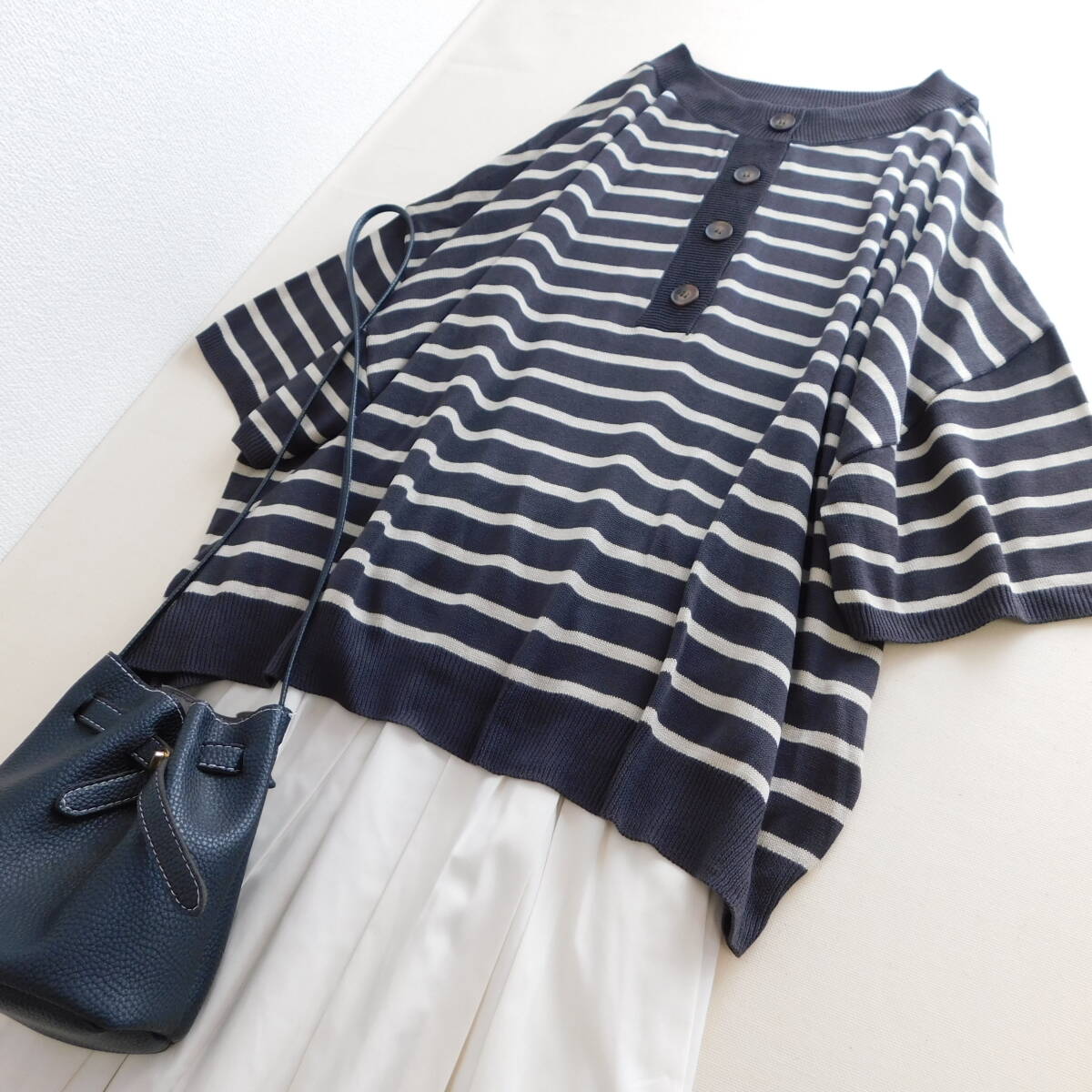 Yahoo!オークション - Java ジャバ 新品同様 半袖ニット ボーダー z172