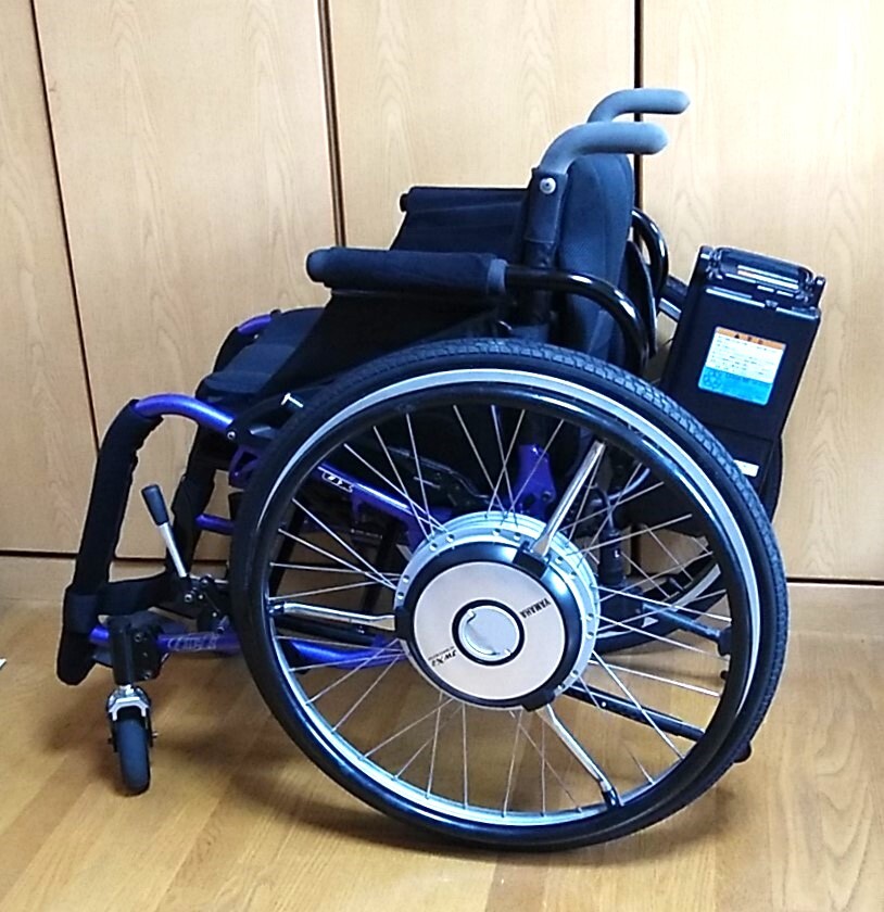 Yahoo!オークション - OX製 ヤマハ電動アシスト車椅子 JWX-2装着のGW-E...
