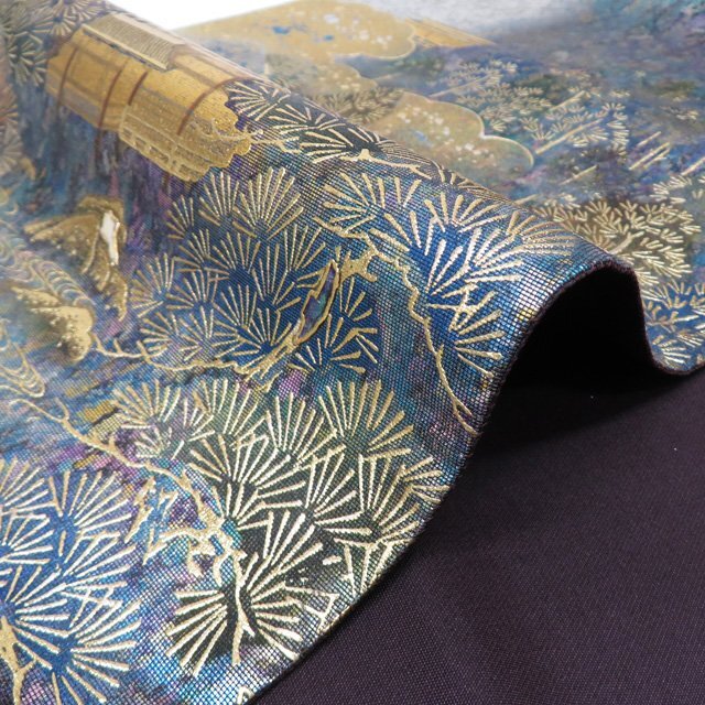 Yahoo!オークション - きもの北條 螺鈿 金彩 平等院鳳凰 雲 松 引箔 ...