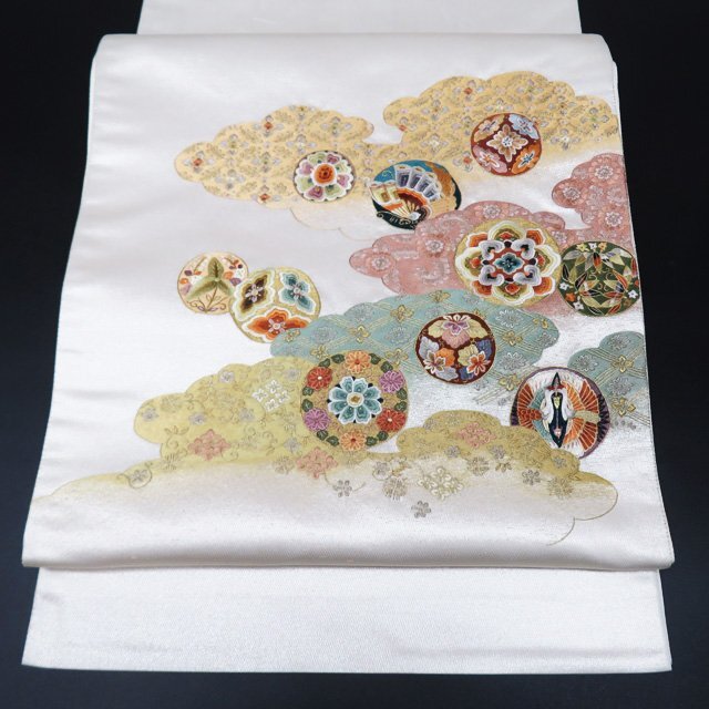 Yahoo!オークション - きもの北條 将雪英 蘇州刺繍 中国刺繍 雲 向い...