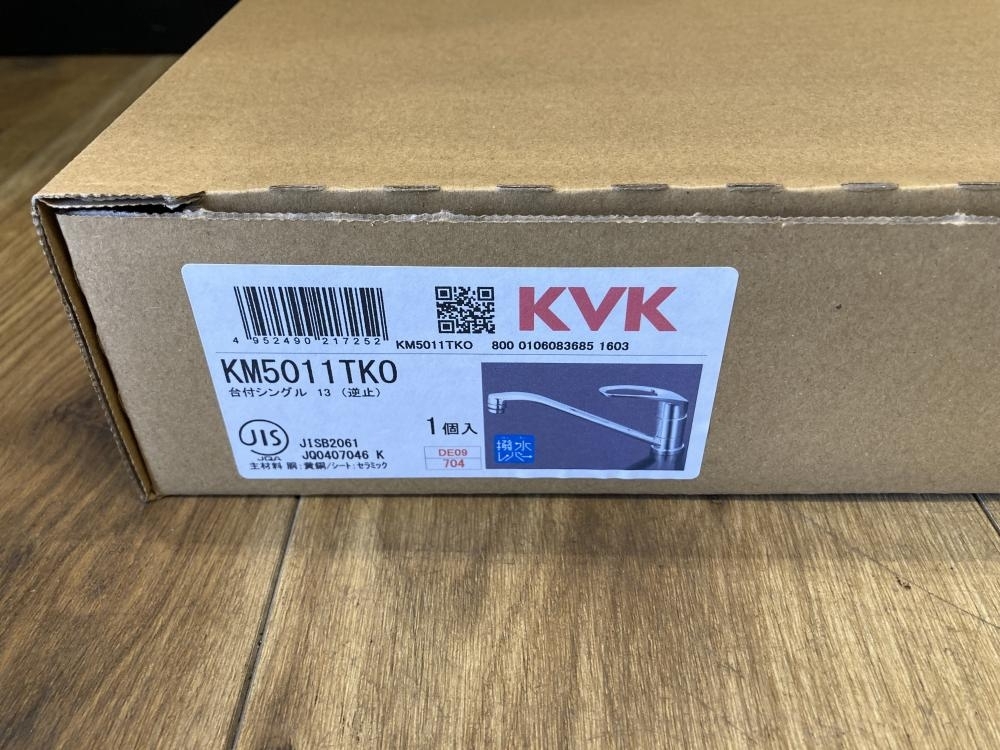 Yahoo!オークション - 008 未使用品・即決価格 KVK 台付シングル(逆止)...