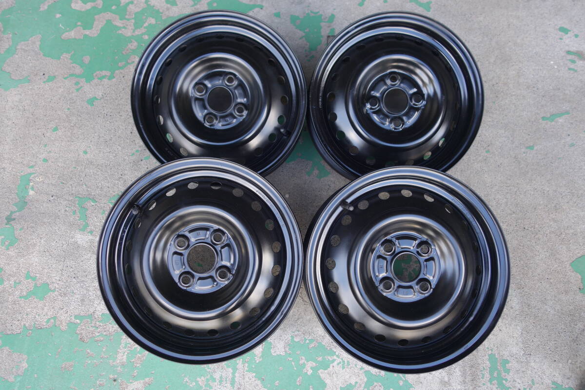 Yahoo!オークション - 美品 スチールホイール J14×4.5J DOT 1018/45 D...