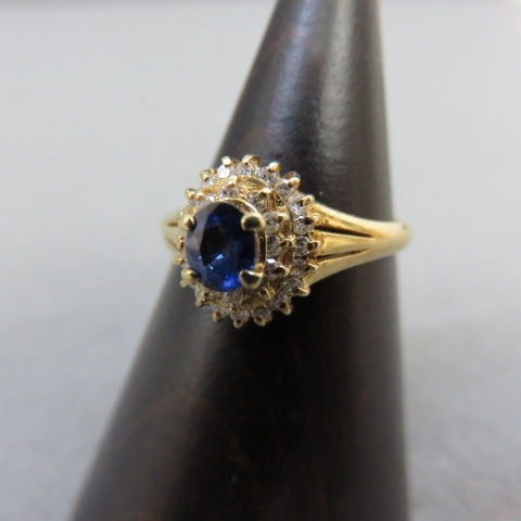 Yahoo!オークション - RKO408 K18 サファイアリング 2.6g 刻印0.30 D0....