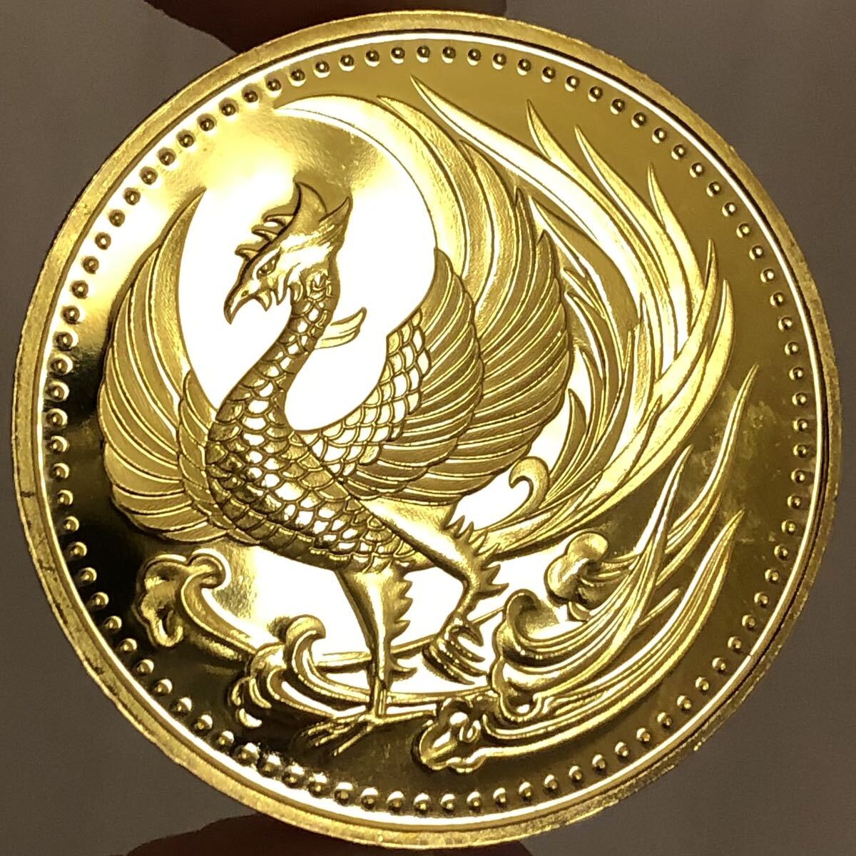 Yahoo!オークション - 日本古銭 鳳凰 菊の御紋 28.92g 天皇陛下御即位...