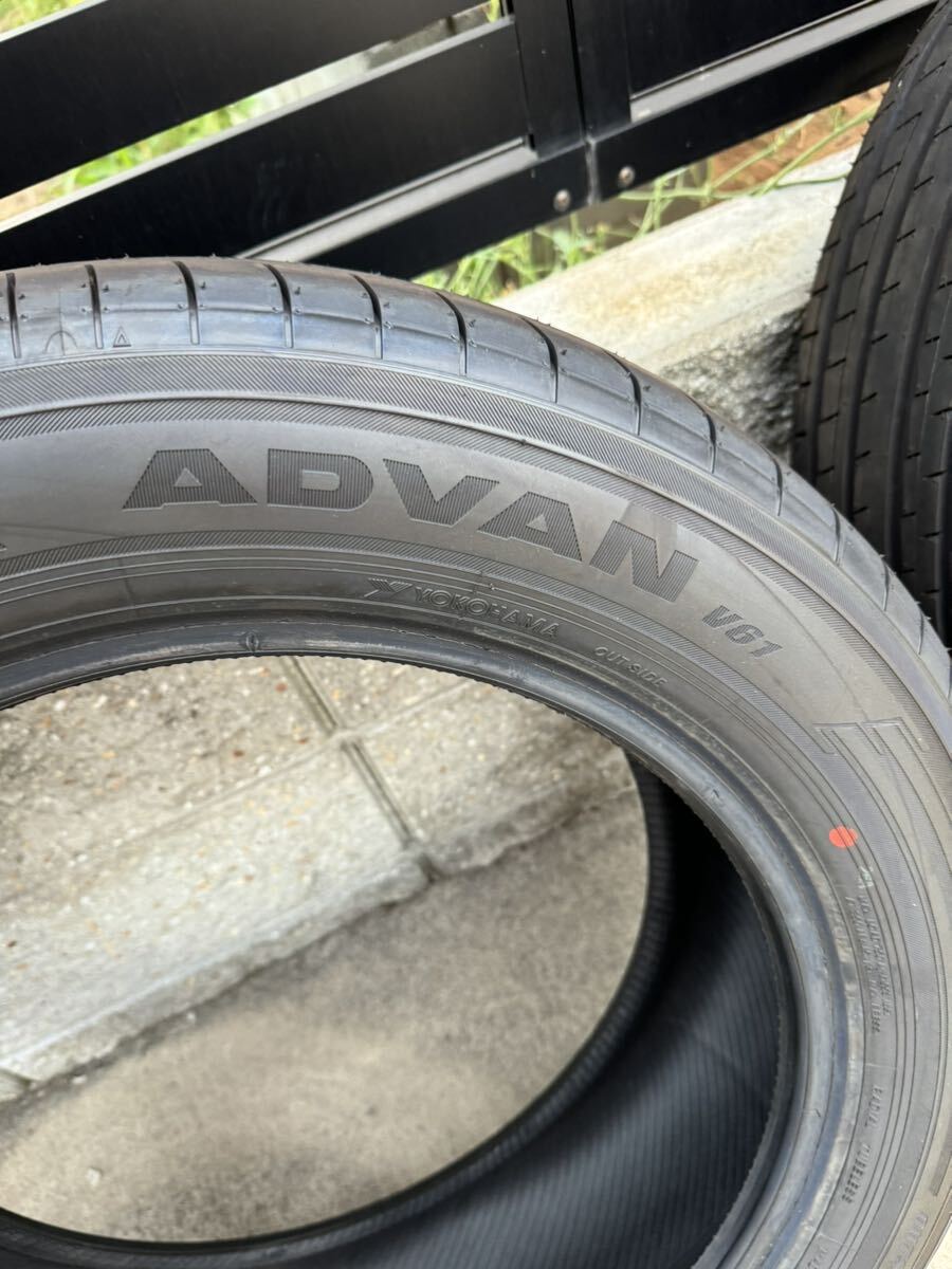 Yahoo!オークション - 新車外し 225/55R18 ADVAN V61 YOKOHAMA 24年生...
