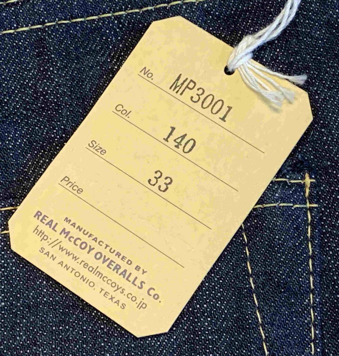 Yahoo!オークション - 新品未使用 W33 L34 ￥23100 リアルマッコイズ ...