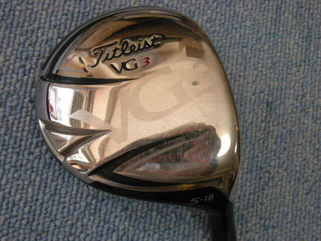 Yahoo!オークション - Titleist VG3 #5 18度 ヘッドのみ