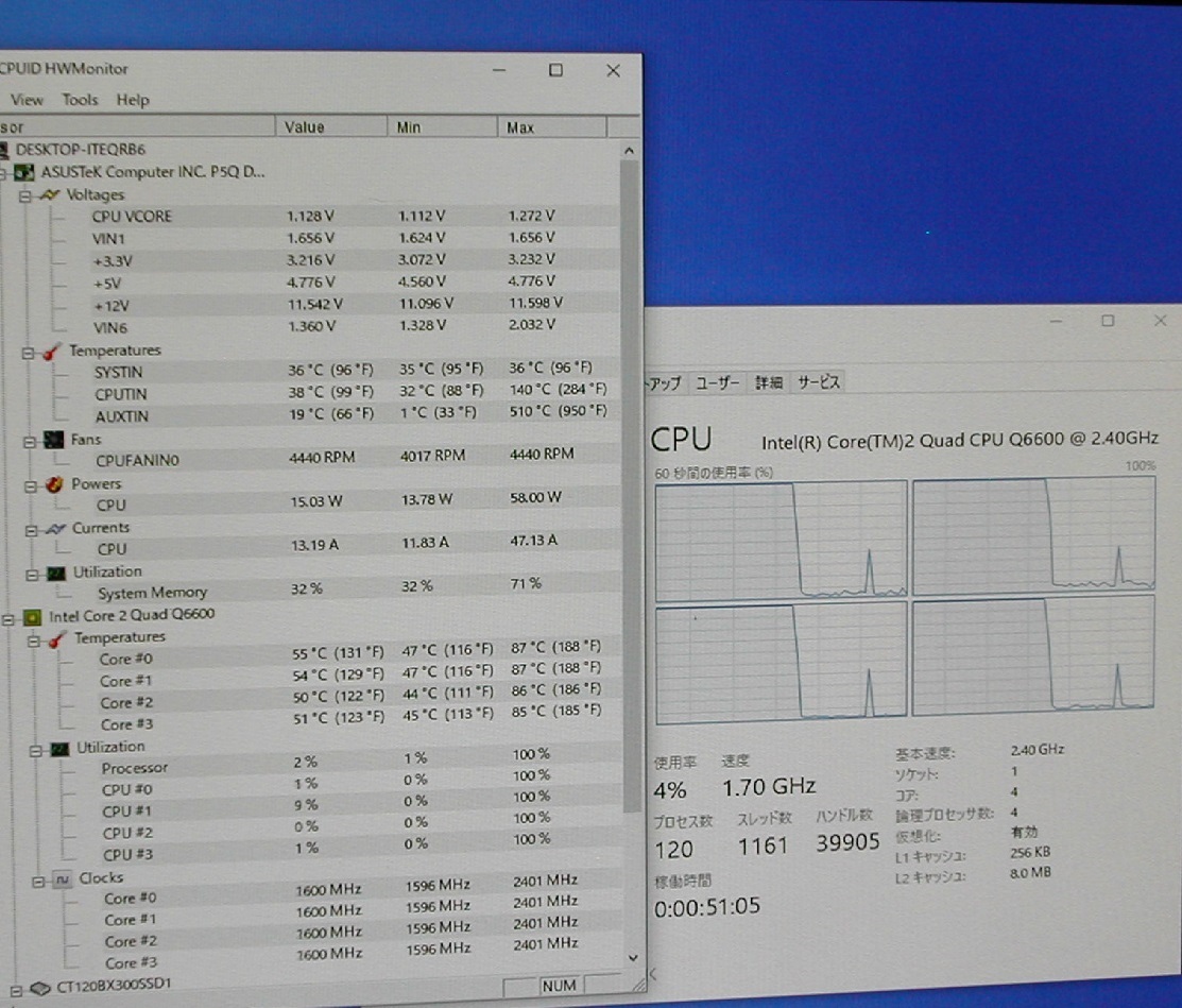 Yahoo!オークション - 4コアCPU Core 2 Quad Q6600 SLACR LGA775