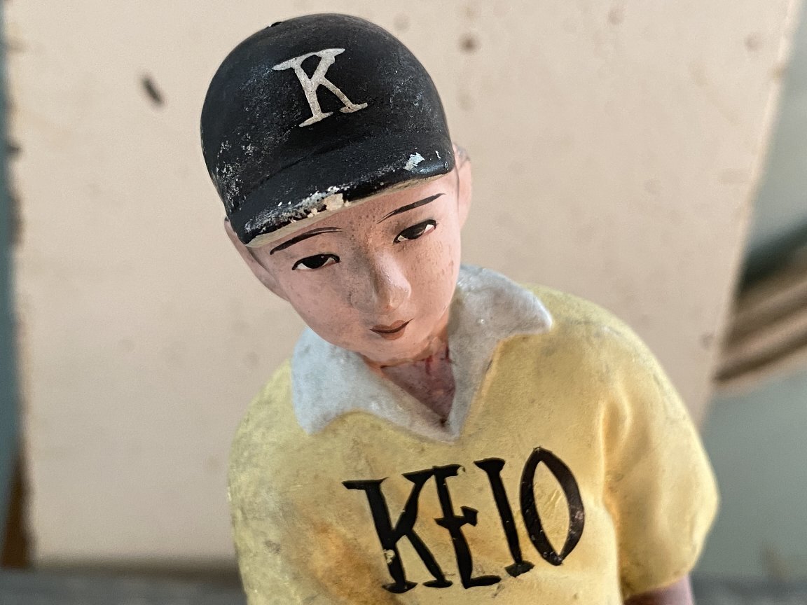 Yahoo!オークション - 土人形 射的人形 博多人形 野球選手 KEIO/慶應 ...