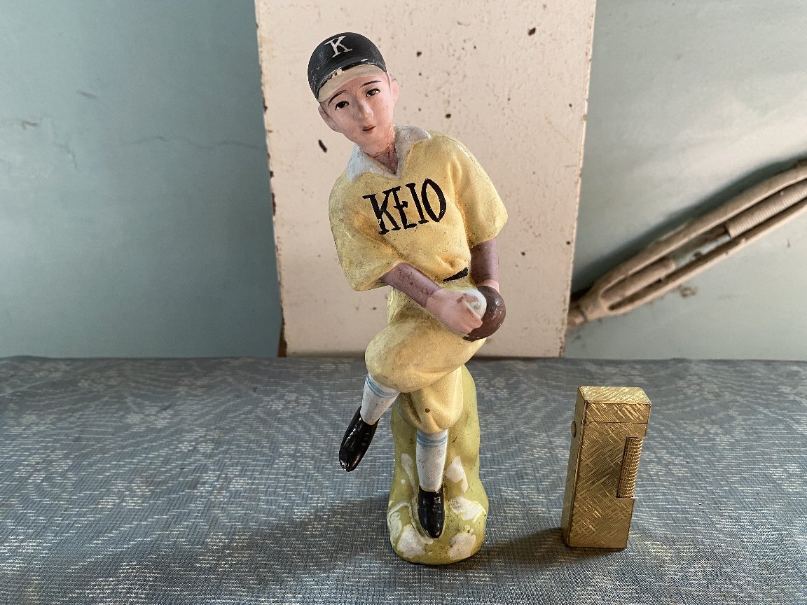 Yahoo!オークション - 土人形 射的人形 博多人形 野球選手 KEIO/慶應 ...