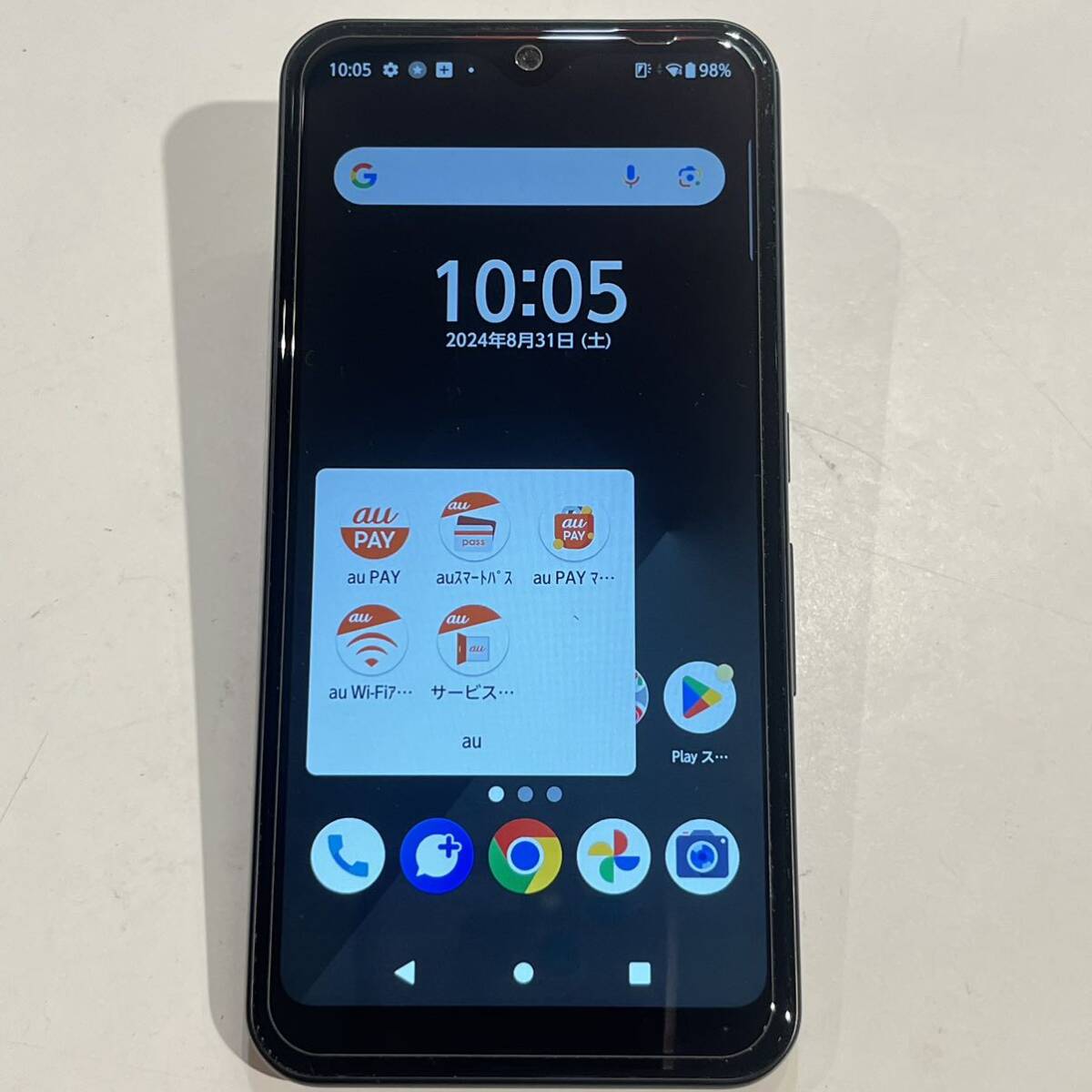 Yahoo!オークション - SIMフリー au arrows We FCG01 ブラック 黒 FCNT...