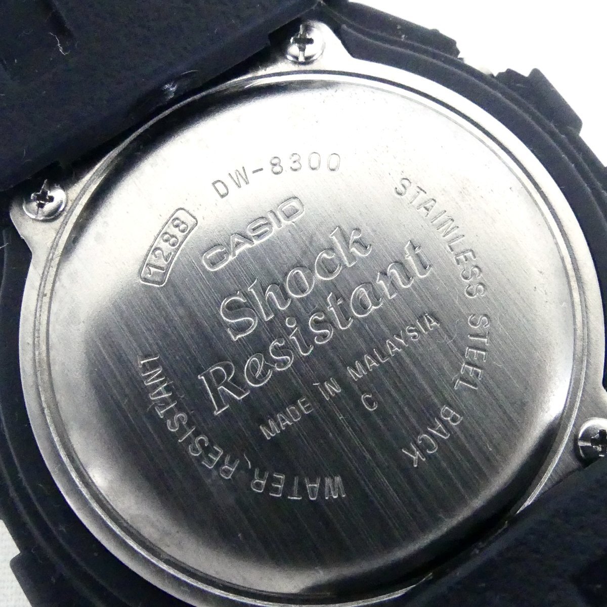 Yahoo!オークション - CASIO カシオ G-SHOCK ブラック DW-8300 アナロ...