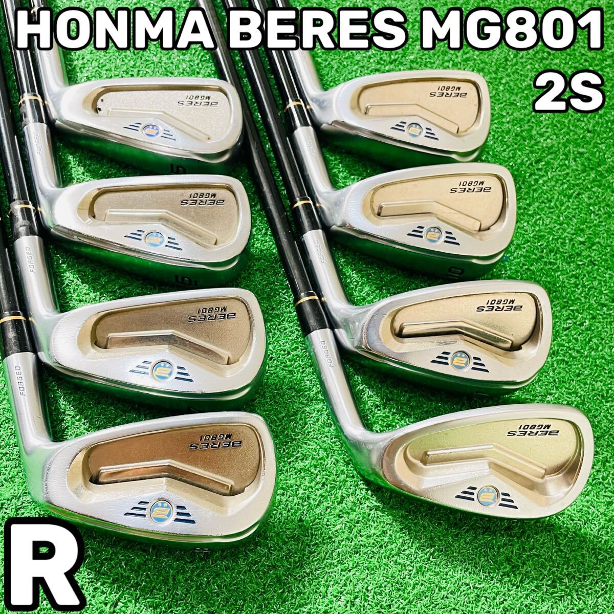 Yahoo!オークション - 7202 HONMA BERES MG801 2S 8本セット 右利き フ...