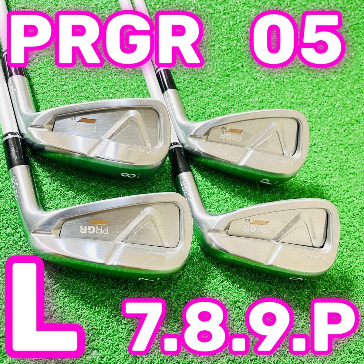 7274 PRGR 05 2021年 7.8.9.P プロギア レディース 右利き フレックスL アイアン4本セット speeder EVOLUTION for PRGR M-30 女性用 ...