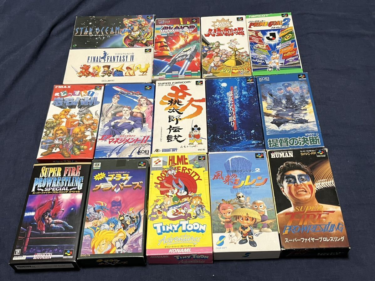 Yahoo!オークション - スーパーファミコン SFC 15本 まとめて 箱のみ F...