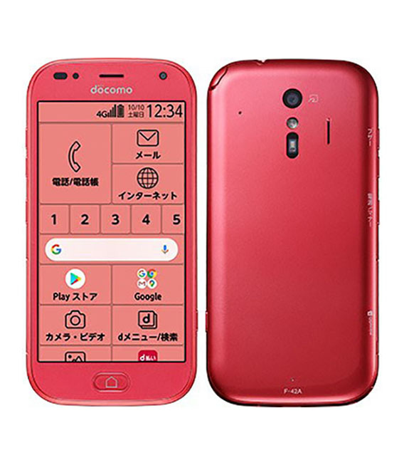 Yahoo!オークション - らくらくスマートフォン F-42A[32GB] docomo ピ...