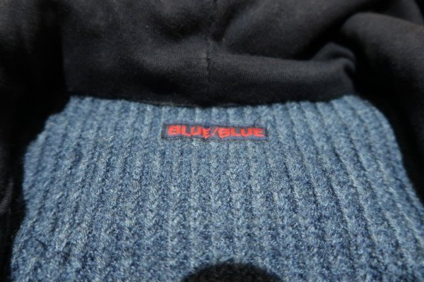 Yahoo!オークション - BLUEBLUE ブルーブルー ニット フードジャケット...