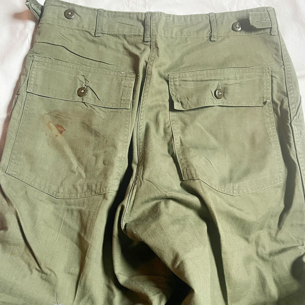 Yahoo!オークション - 超レア 40's 50's U.S.アーミー M-47 M47 HBT UT...