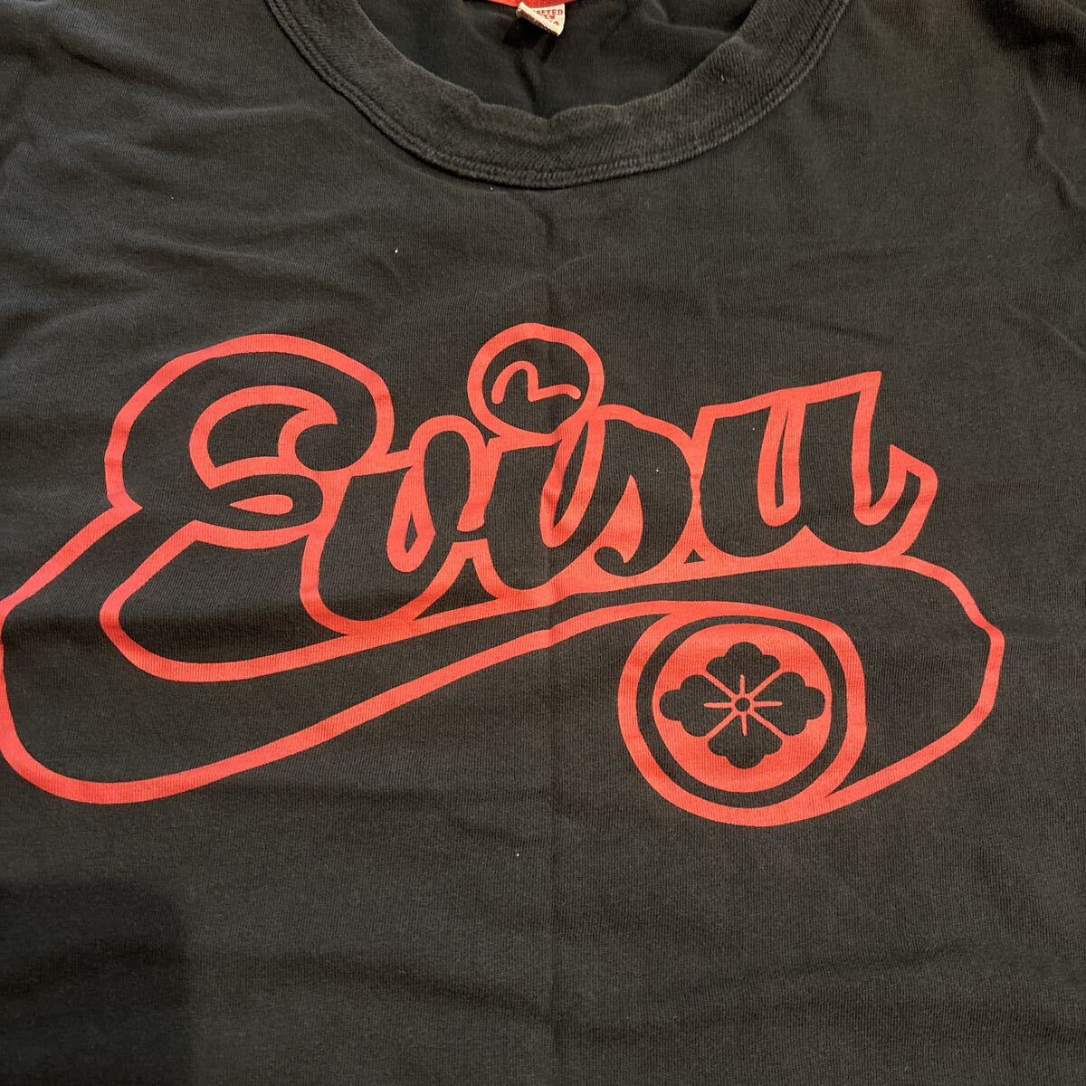 Yahoo!オークション - エヴィス EVISU Tシャツ ブラック 家紋 希少サイ...