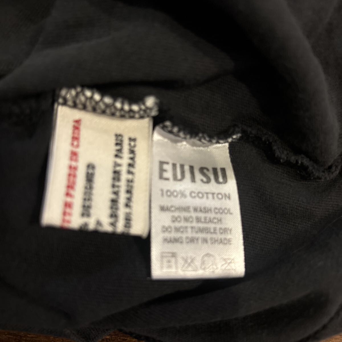 Yahoo!オークション - エヴィス EVISU Tシャツ ブラック 家紋 希少サイ...