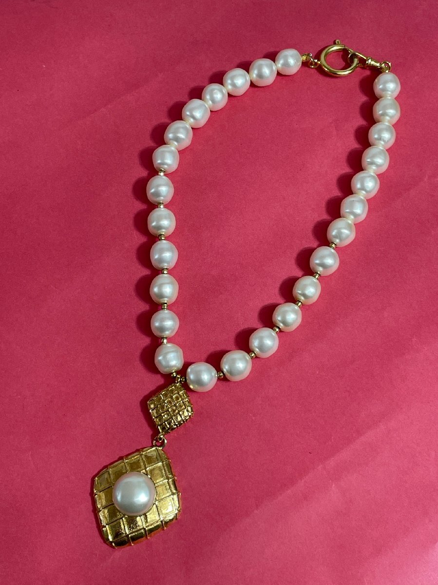 Yahoo!オークション - CHANEL シャネル ビンテージ パール ネックレス ...