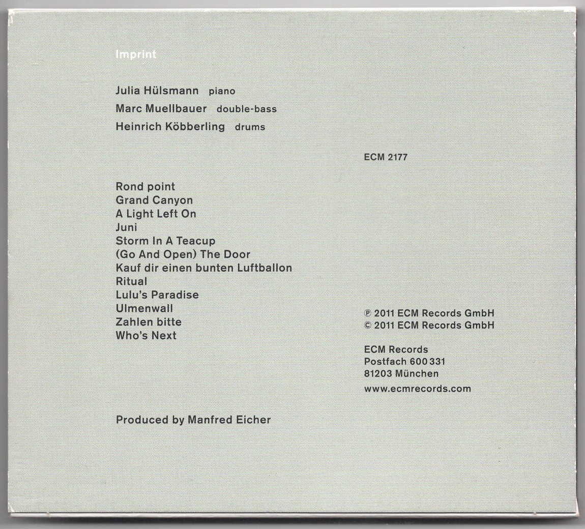 Yahoo!オークション - ECM独盤ピアノトリオ Julia Hulsmann Trio-Impr...