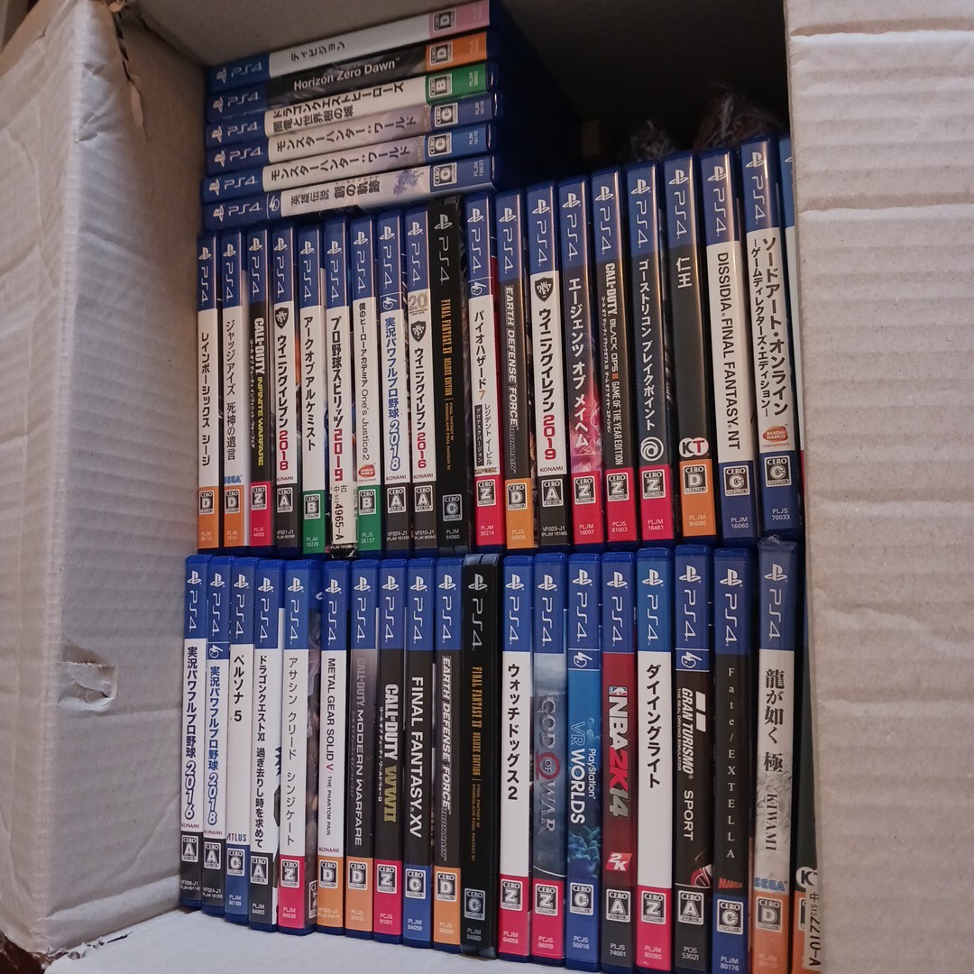 日本代購代標第一品牌【樂淘letao】－豪華 PS4 人気ソフト 大量 100本セット モノクロームメビウス 龍が如く ドラクエ ファークライ 等 送料無料