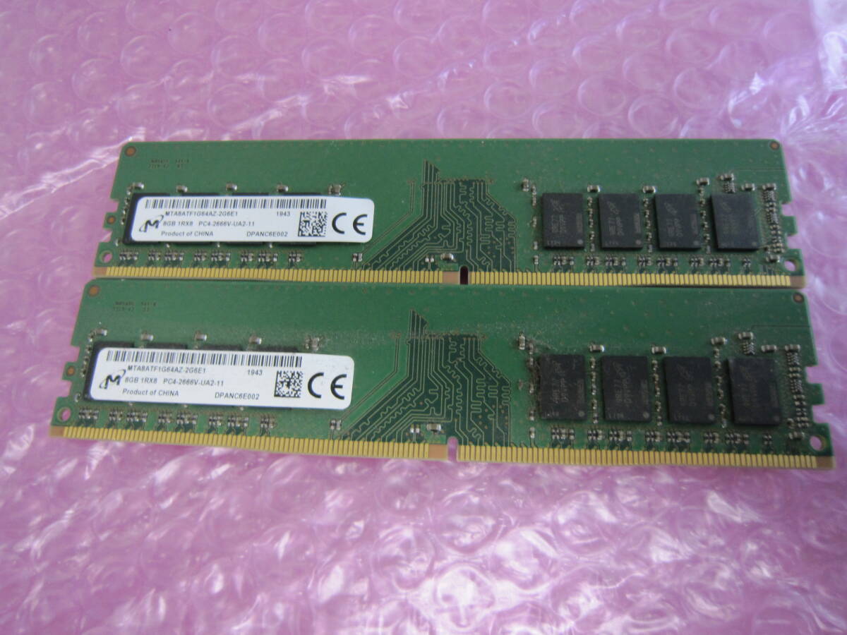 Yahoo!オークション - r606 Micron DDR4 PC4-2666V 8GB×2 計16GB