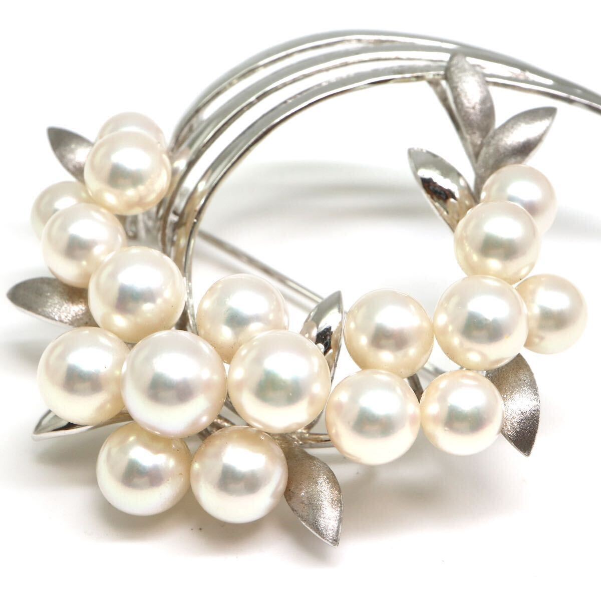 Yahoo!オークション - TASAKI(田崎真珠)良質 K14 アコヤ本真珠ブローチ...