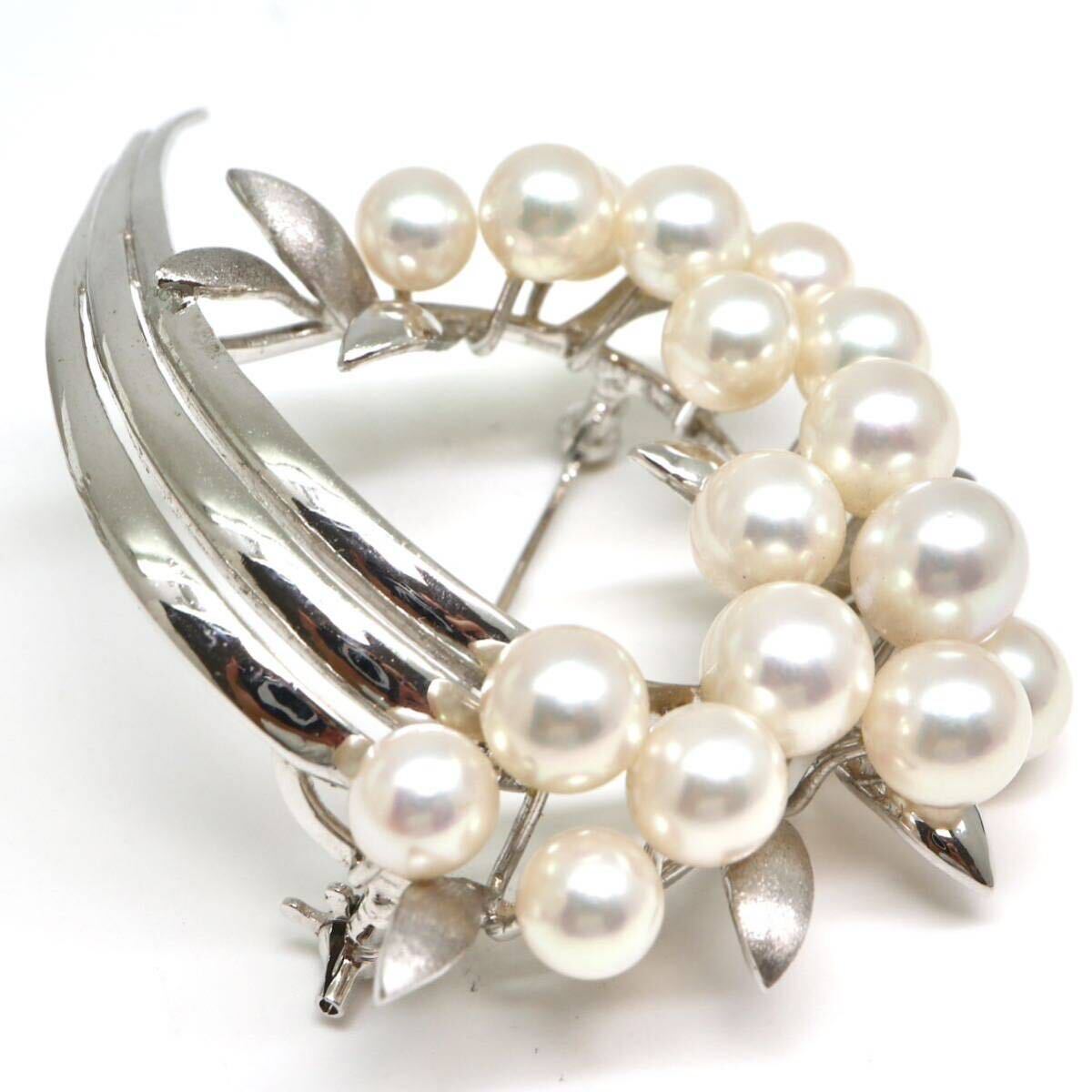 Yahoo!オークション - TASAKI(田崎真珠)良質 K14 アコヤ本真珠ブローチ...