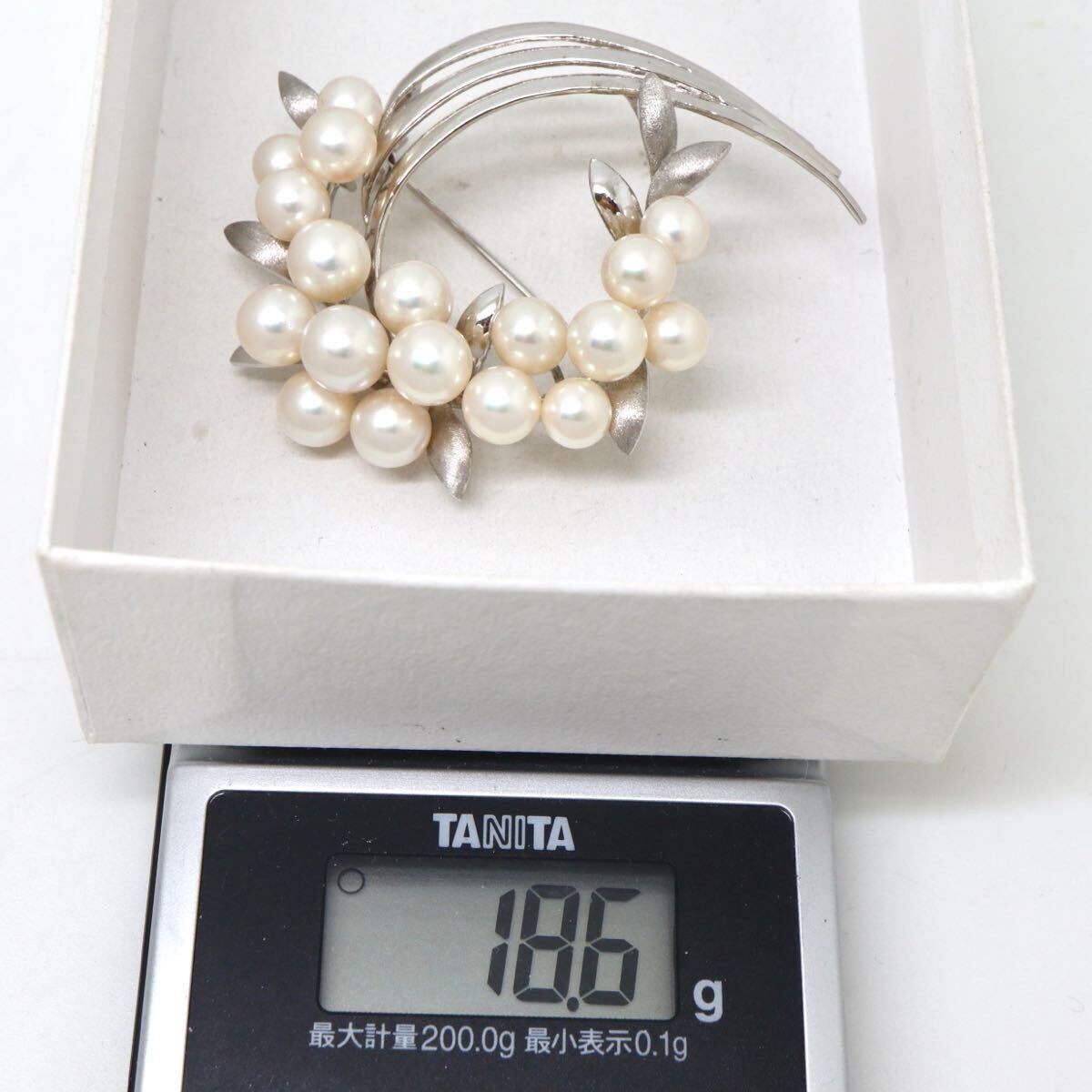 Yahoo!オークション - TASAKI(田崎真珠)良質 K14 アコヤ本真珠ブローチ...