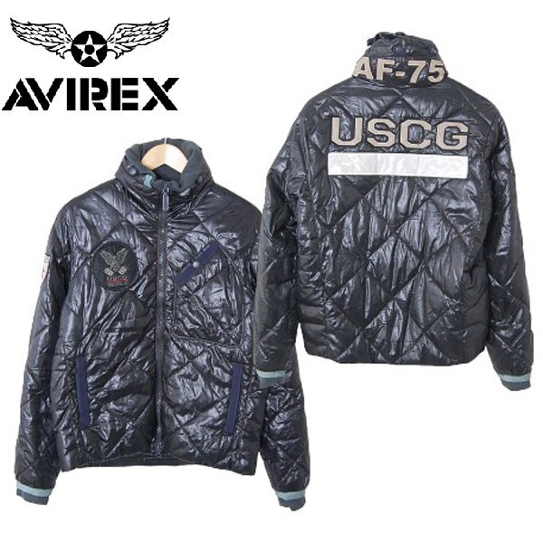 Yahoo!オークション - アヴィレックスAVIREX キルティングジャケット ...