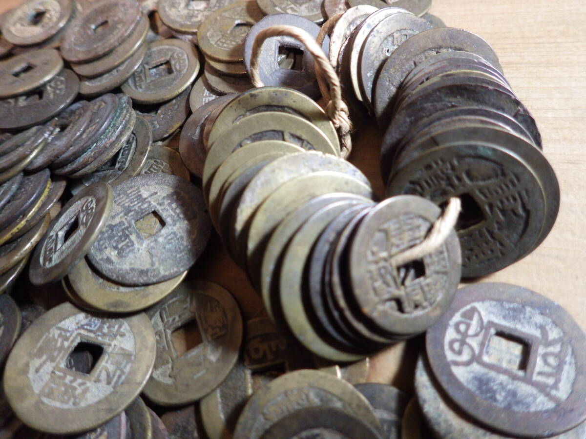 Yahoo!オークション - 清朝銭 約555g 中国古銭穴銭 コレクター放出...