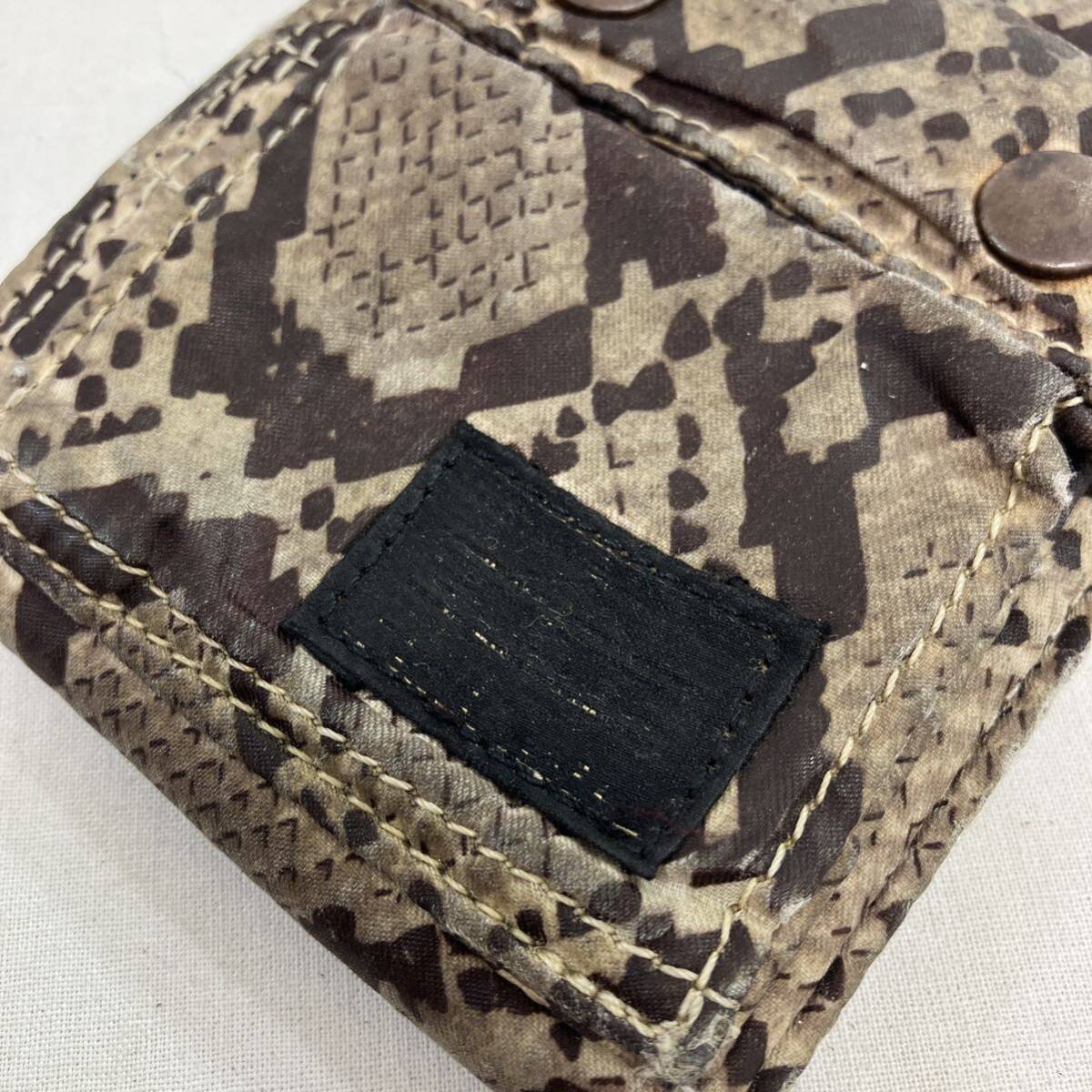 HEAD PORTER ヘッドポーター パイソン柄 財布 ウォレット 総柄 HEAD PORTER ヘッドポーター パイソン柄 財布 ウォレット 総柄