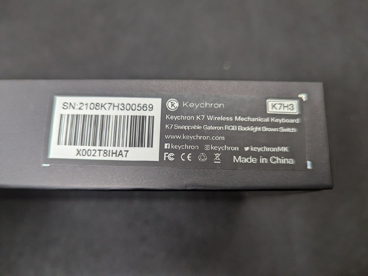 Yahoo!オークション - M154/美品/Keychron K7 H3 RGBバックライト ブ...