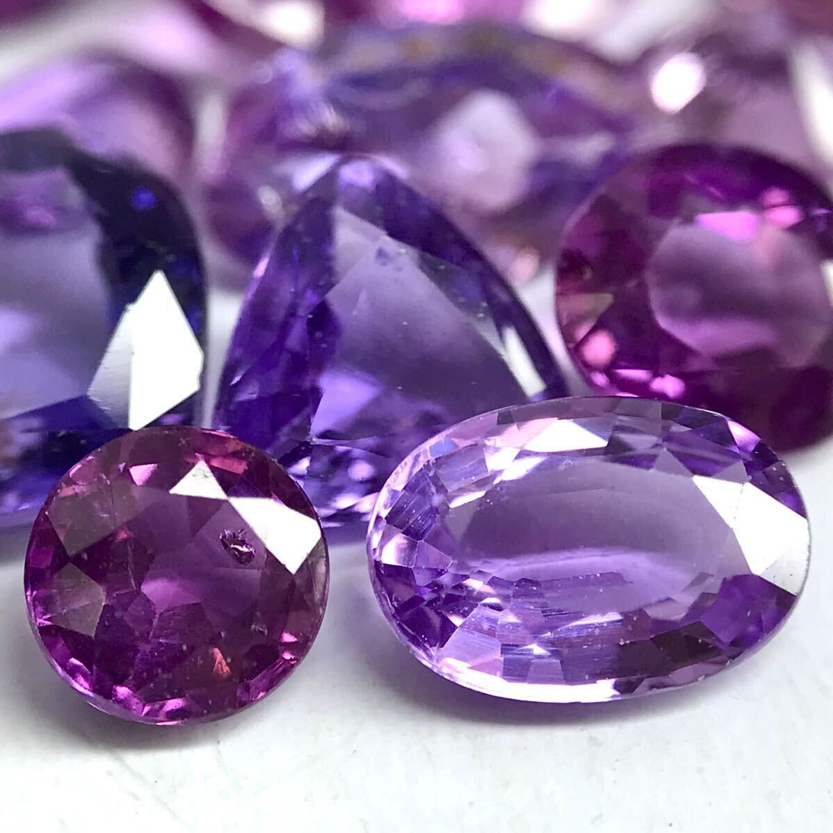 Yahoo!オークション - (天然カラーサファイアおまとめ21ct)a 裸石 宝石...